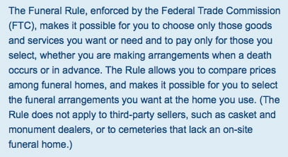 New FTC Funeral Rule Opinions | A Good Goodbye