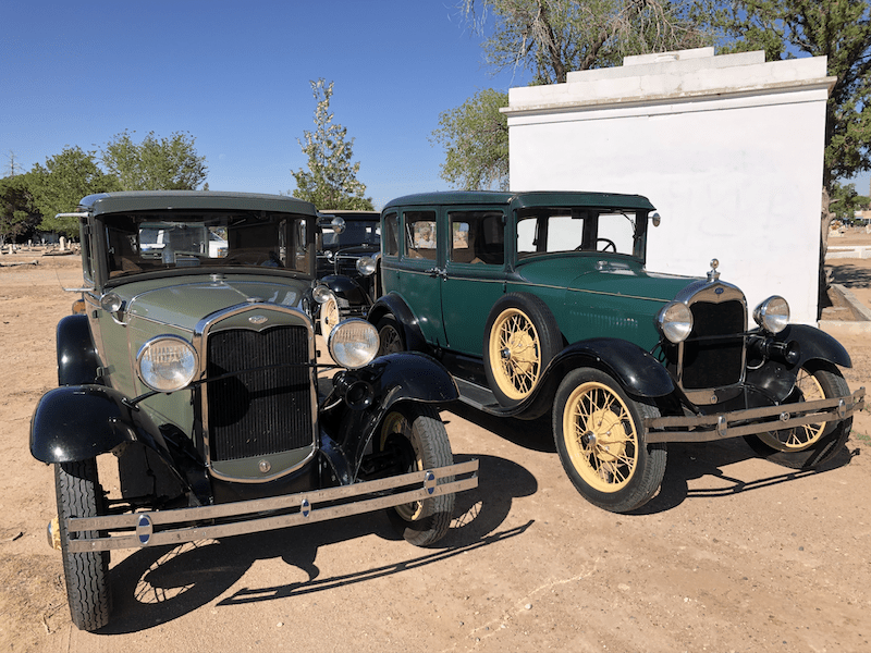 Model A and Model T Fords at Historic Fairview Cemetery Memorial Day ...